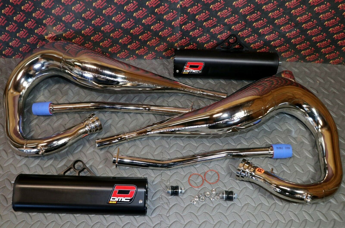 Yamaha Banshee CHROME DMC ALIEN pipes silencer 1987-2006 – Vito's ...