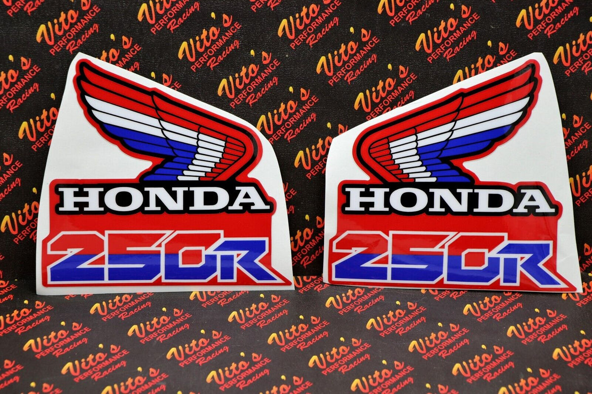 1985 1986 Honda ATC250R Decal sticker shroud left right 85 86 ATC 250R ...