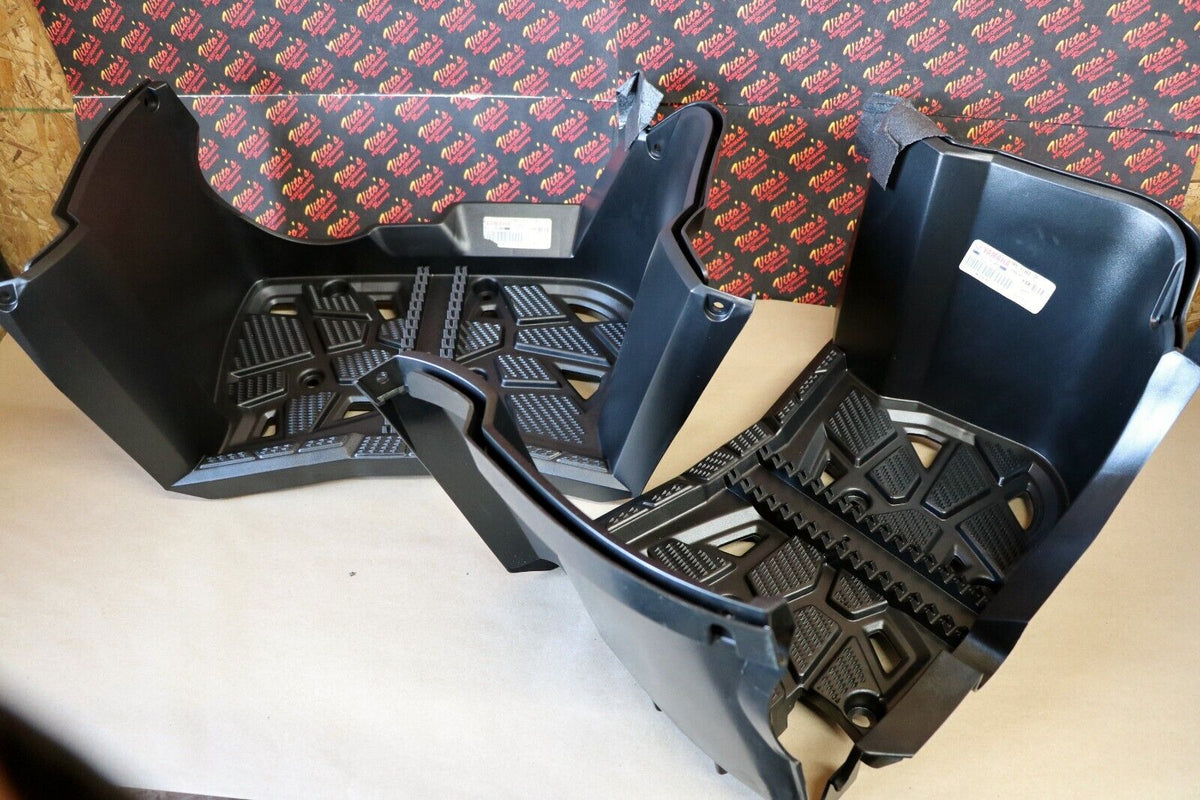 2 x OEM Floorboard footrest footwell Heel guards L+R Yamaha Kodiak 450 ...