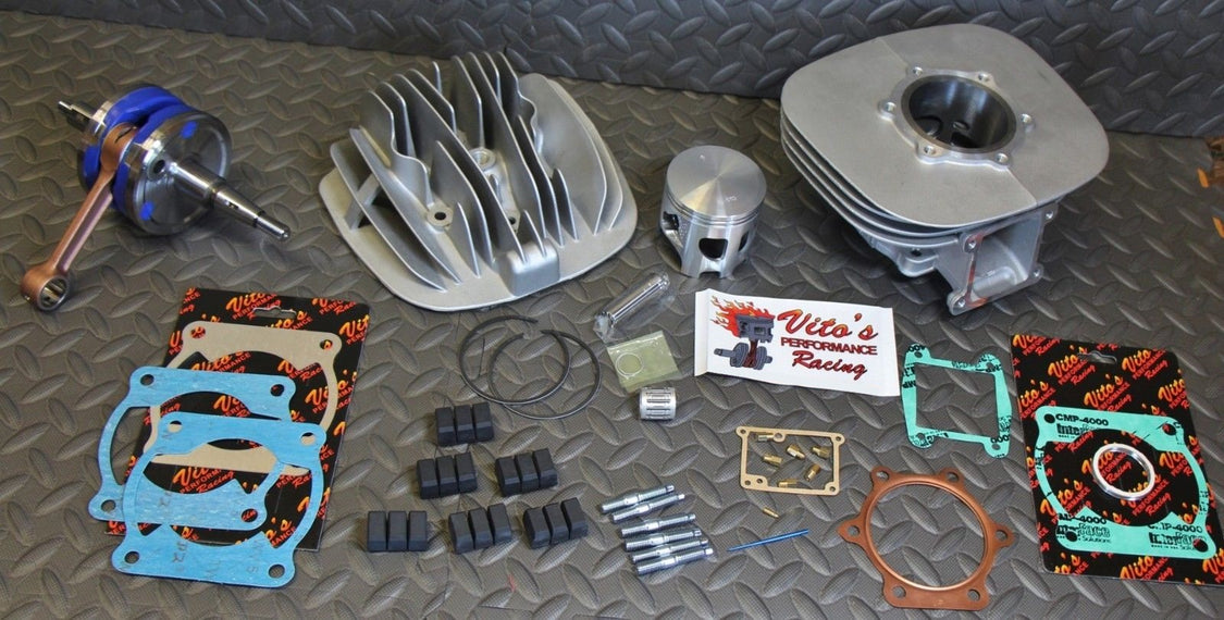 Vito's BLASTER Big Bore 240cc Yamaha 72.00 Cylinder +3mm stroker crank ...