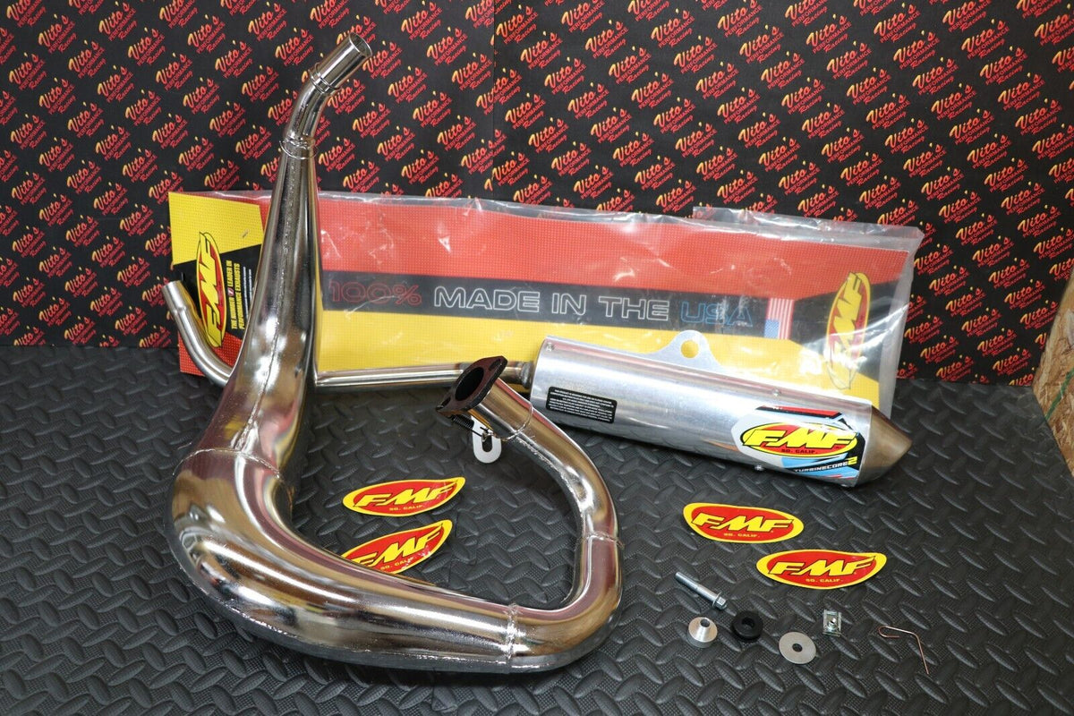 FMF Fatty exhaust Pipe Turbine core 2 spark arrestor silencer Yamaha ...