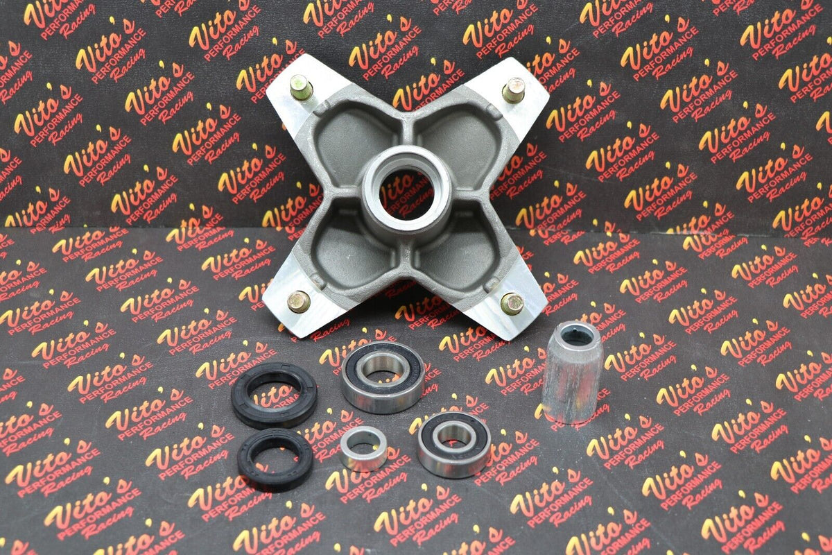 1 x NEW front hubs + studs + seals + bearings Yamaha Banshee Warrior ...