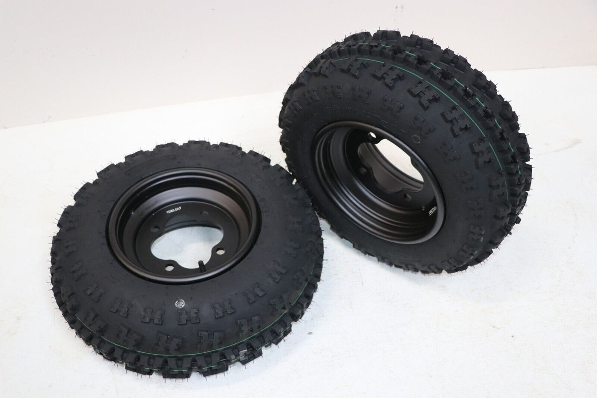 NEW 21x7x10 front tires + wheels rims HONDA 450r 400EX 300EX TRX250r ...