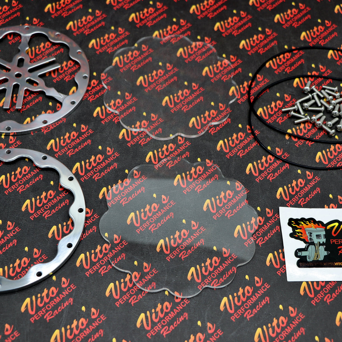 Billet aluminum Yamaha Banshee lock up CLUTCH COVER + clear window ...